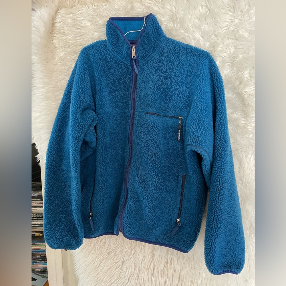 Patagonia Vintage Men’s Thick Pile Fleece/Sherpa Blue… - Gem